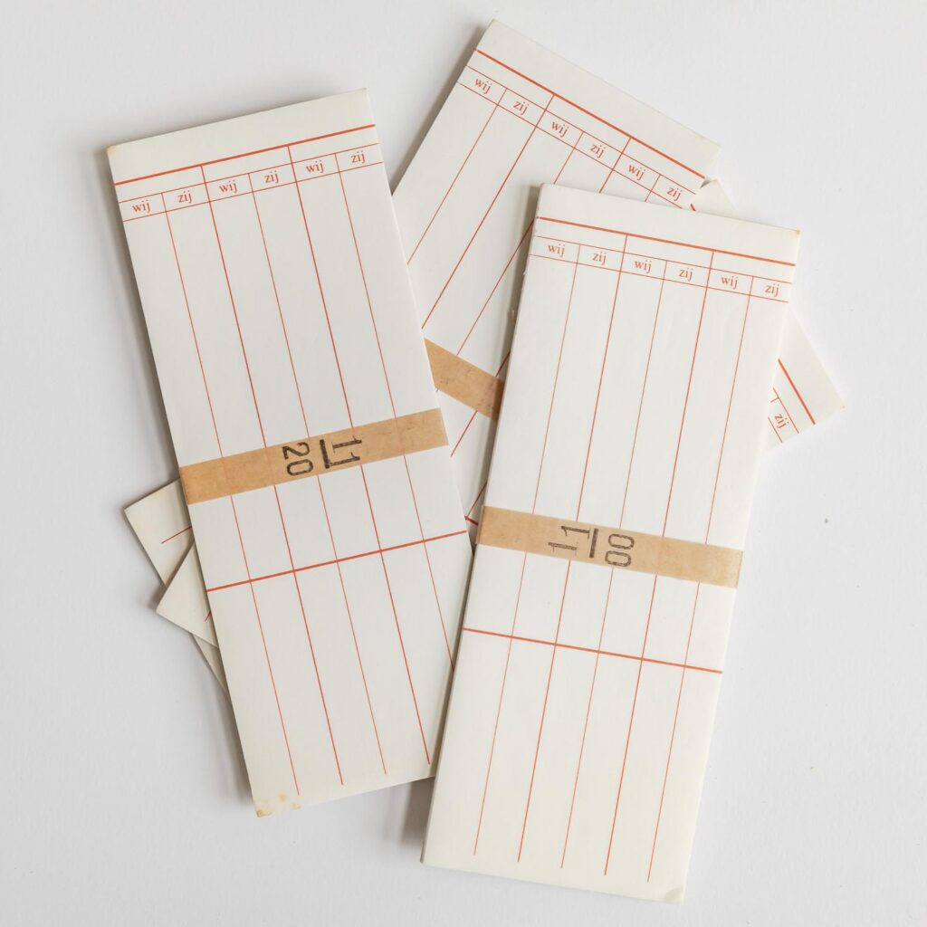 Vintage Dutch score pad