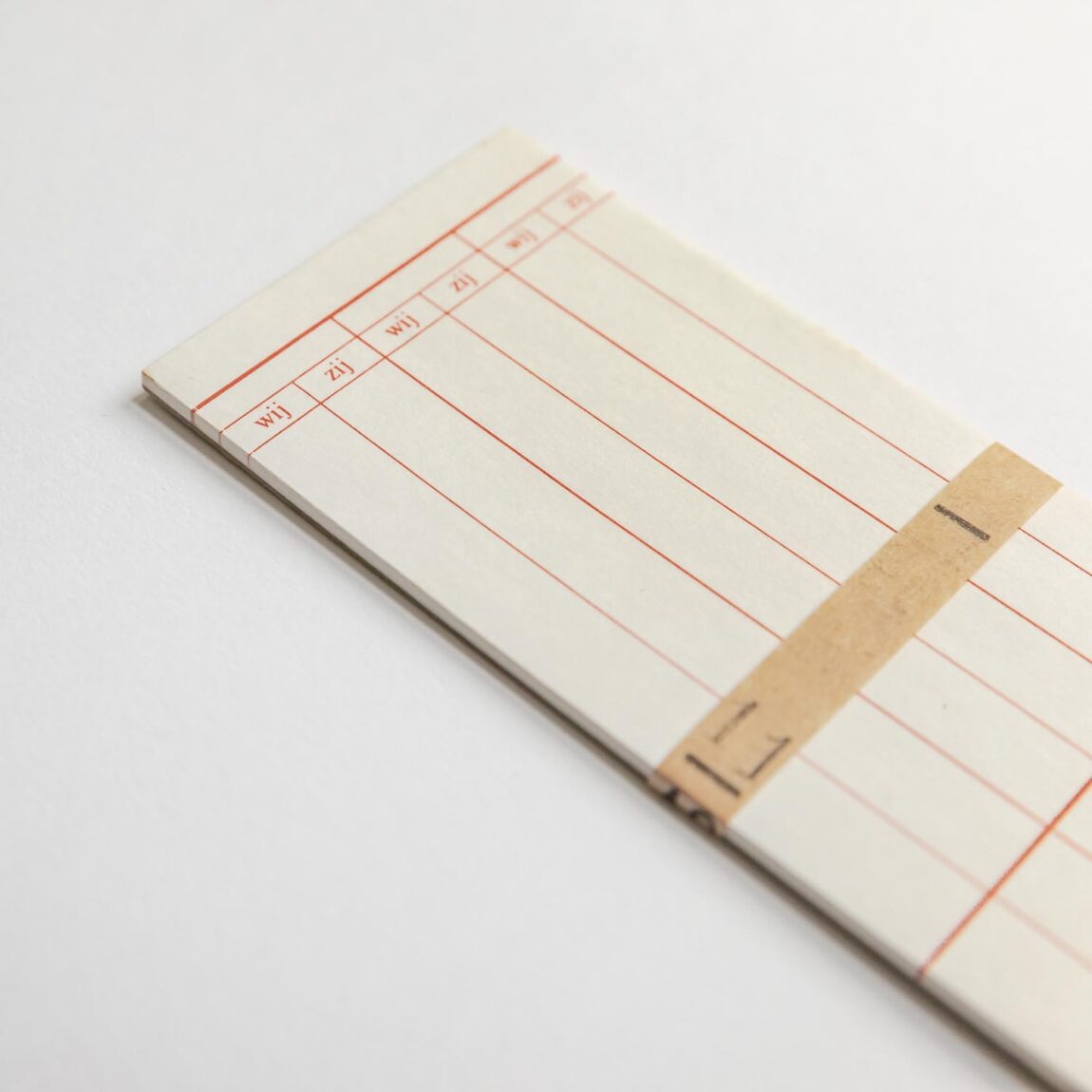 Vintage Dutch score pad